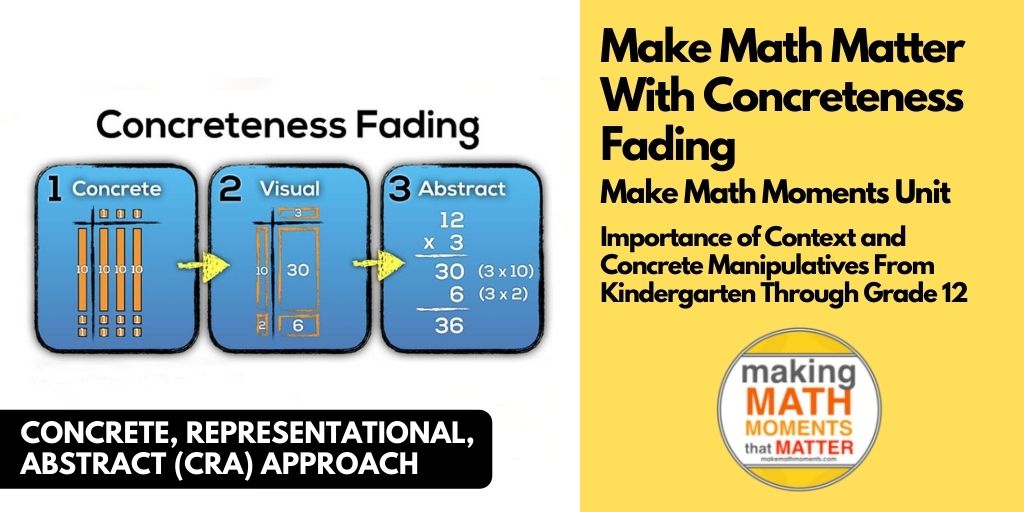 Making Math Moments Matter With The Concreteness Fading Model