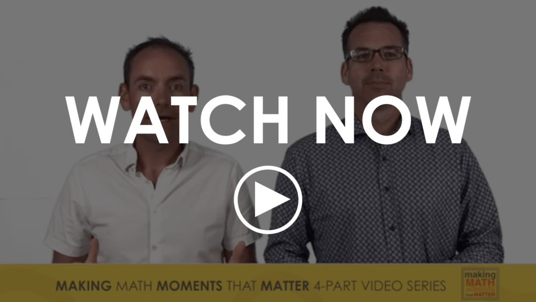 Making Math Moments That Matter Online Workshop - Make Math Moments