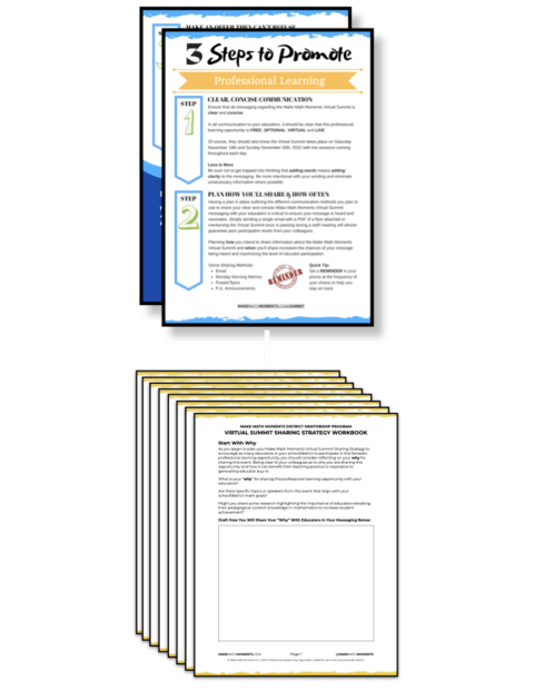 Making Math Moments Virtual Summit - District & Schools - Make Math Moments